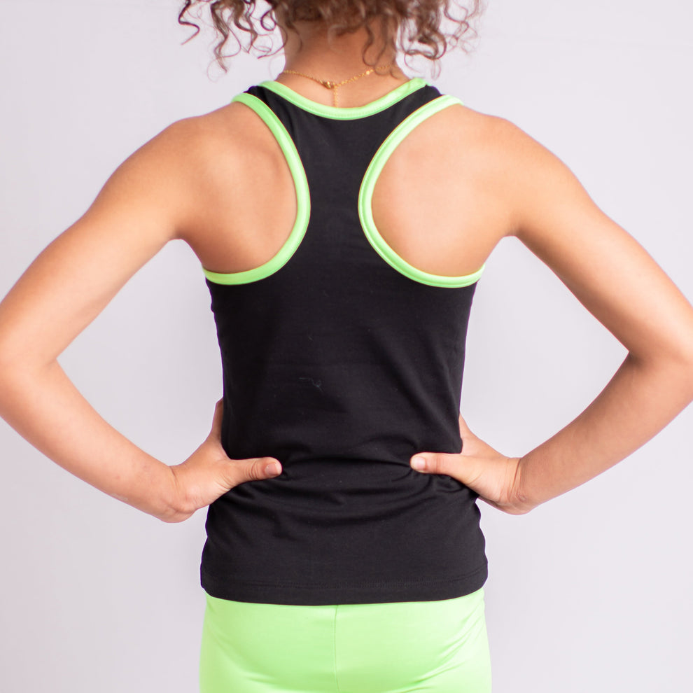 CLEO - Long Tank Top with front mesh – Elite Gymnastics Store